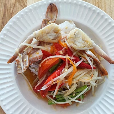 som-tam-blue-crab - สิมิลันโภชนา อาหารไทยและซีฟู้ดย่านนนทบุรี